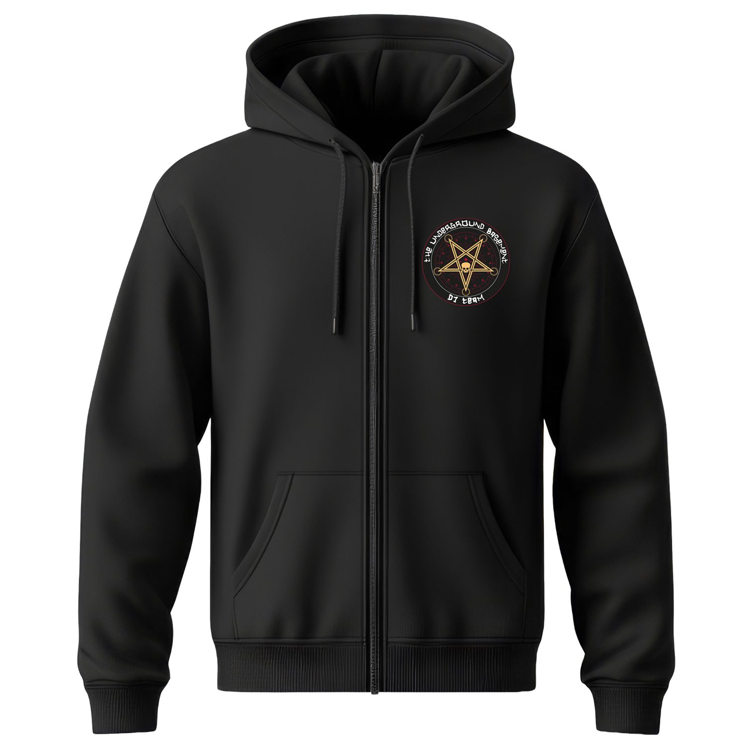 Underground Basement Dj Team Hooded Vest - Ultimate House Merchandise